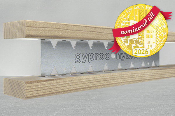 Gyproc hybridregel nominerad till Nordbyggs Guldmedalj 2026 | Gyproc ...